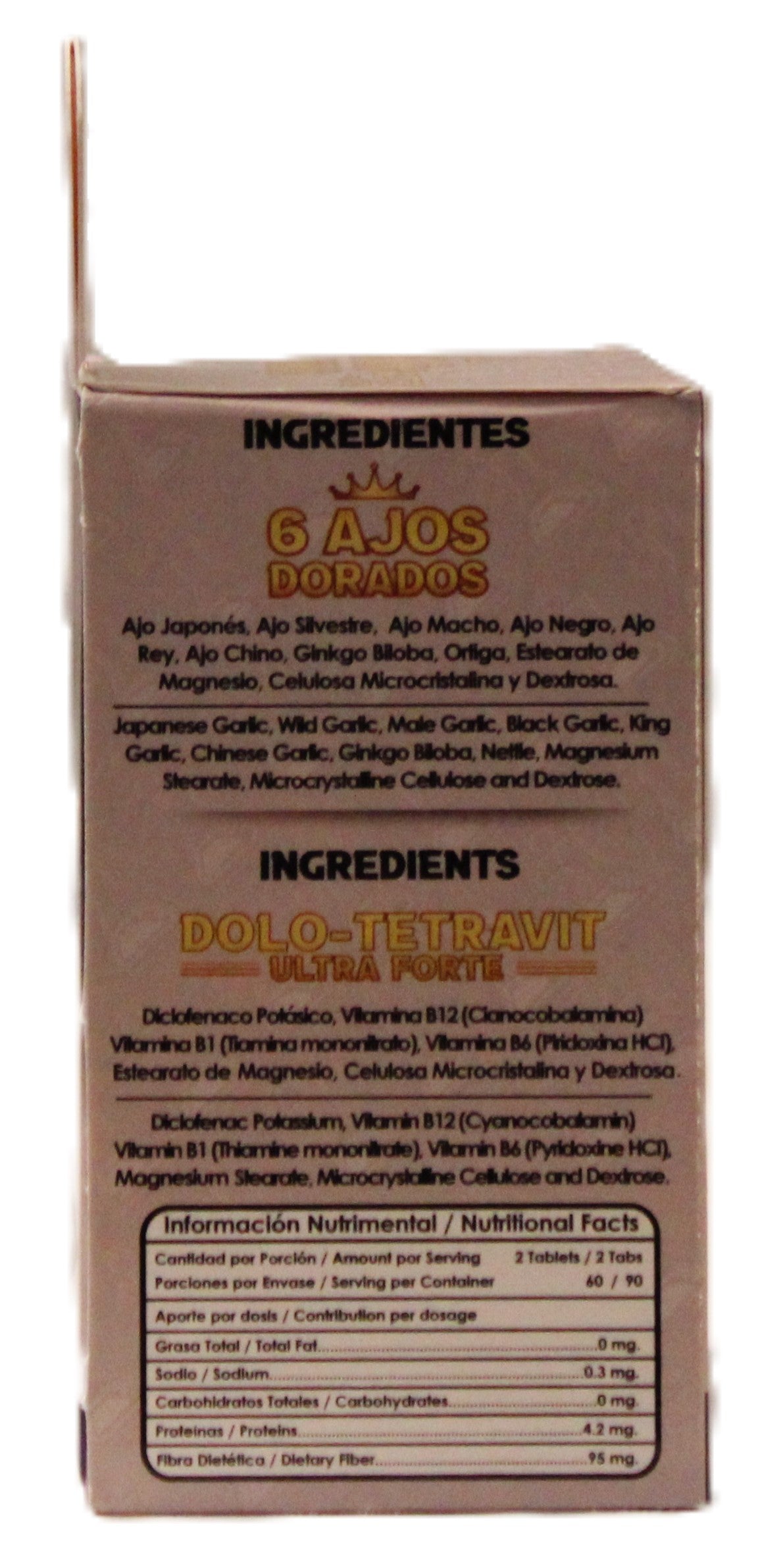 - DOLO-TETRAVIT ULTRA FORTE - – Mexican Natural Products